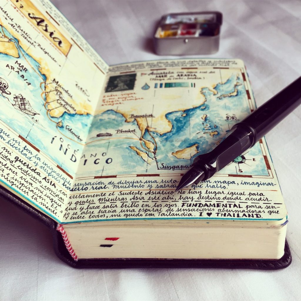 Spanish artist reveals breathtaking travel journal