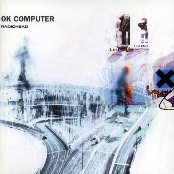 Where was the Radiohead album cover for 'OK Computer' shot?