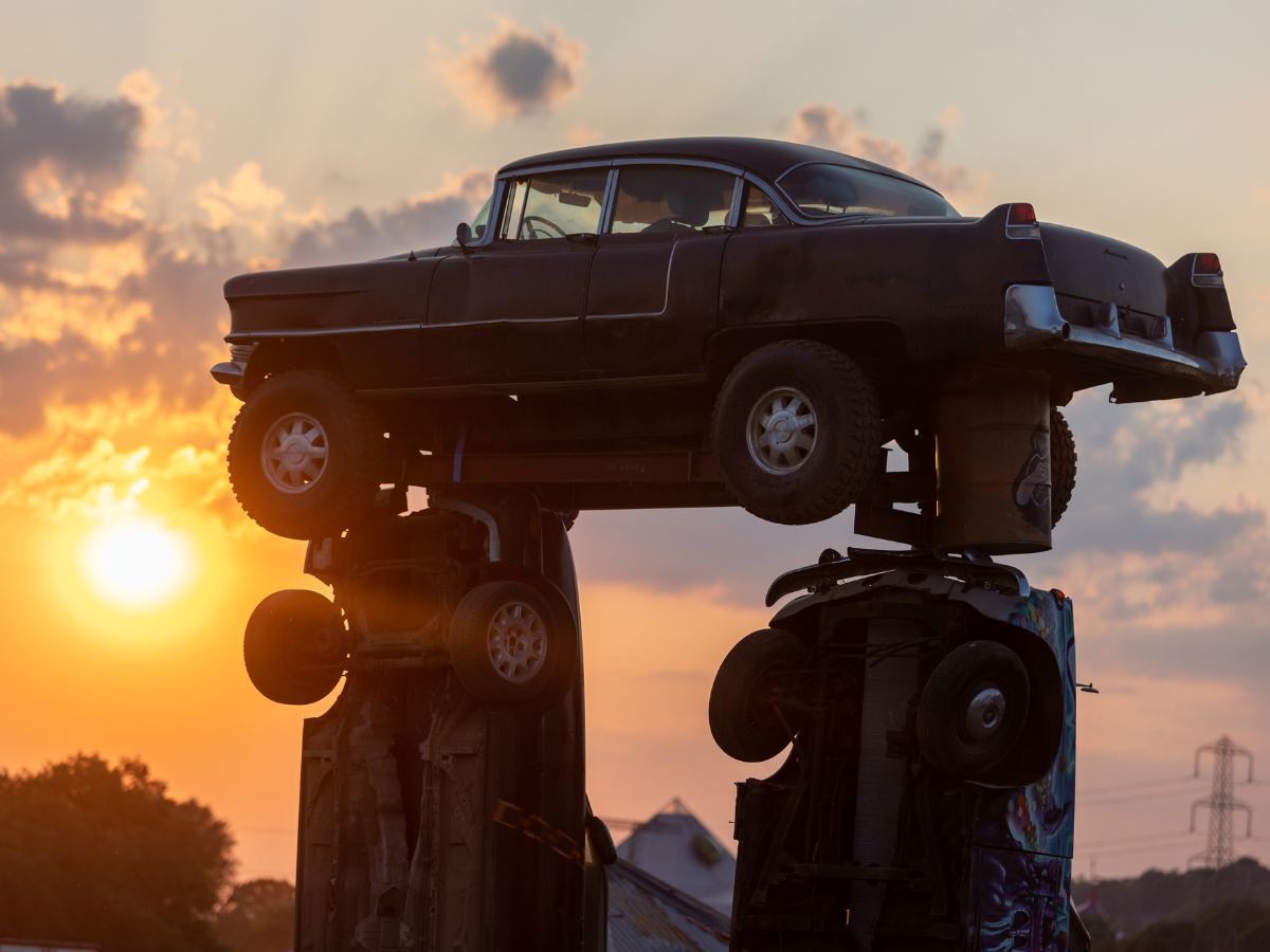 Glastonbury 2023: Artist Joe Rush discusses 'Carhenge'
