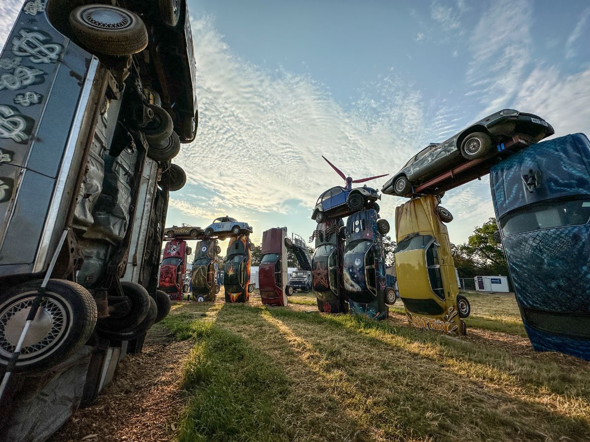 Glastonbury 2023: Artist Joe Rush discusses 'Carhenge'