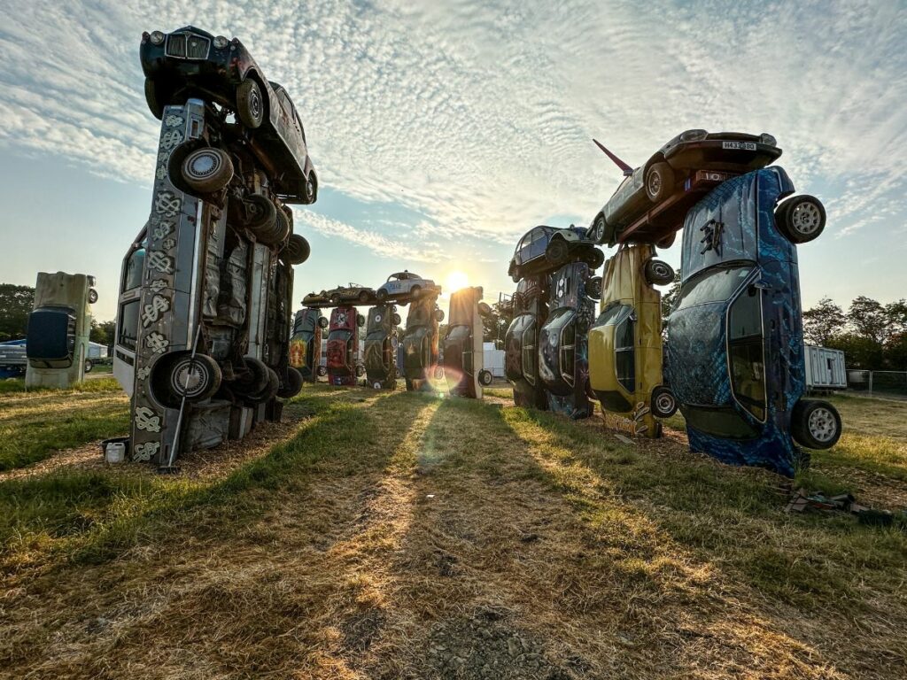 Glastonbury 2023: Artist Joe Rush discusses 'Carhenge'