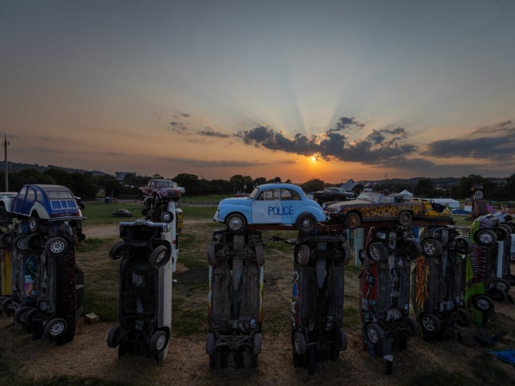 Glastonbury 2023: Artist Joe Rush discusses 'Carhenge'