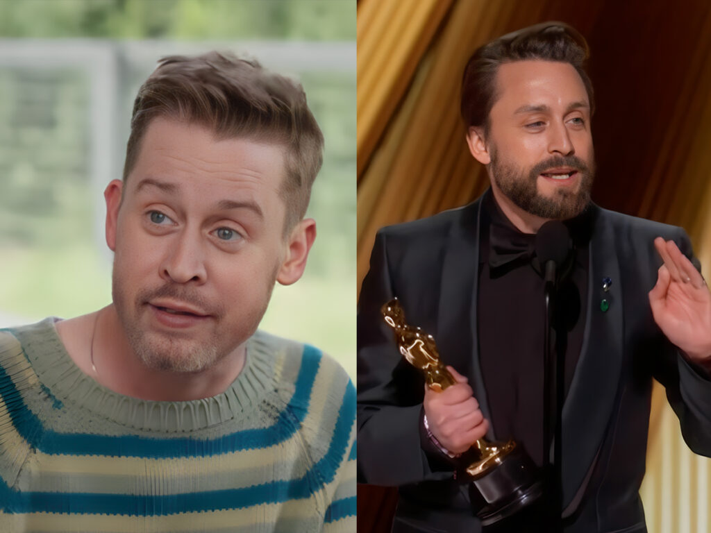 Macaulay Culkin "cried" watching brother Kieran win an Oscar