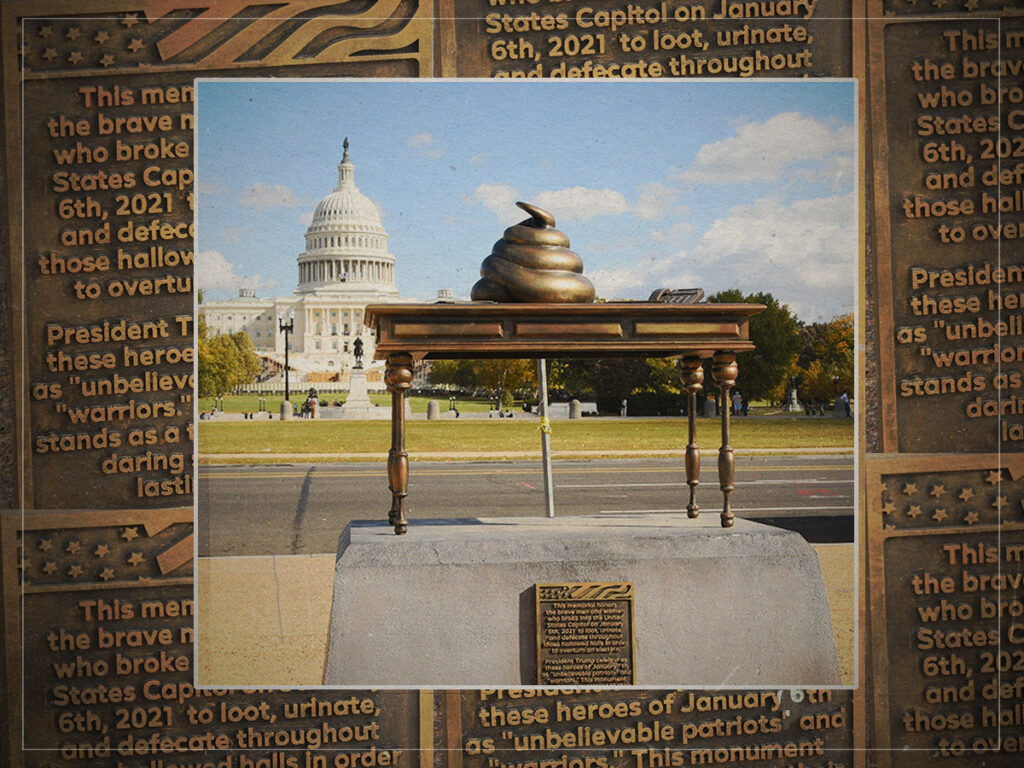 Where did the poop statue in Washington DC come from?