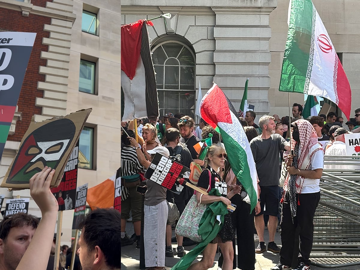 Kneecap in court: Inside the protest as hundreds show solidarity