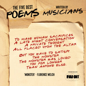 The five most beautiful poems written by musicians