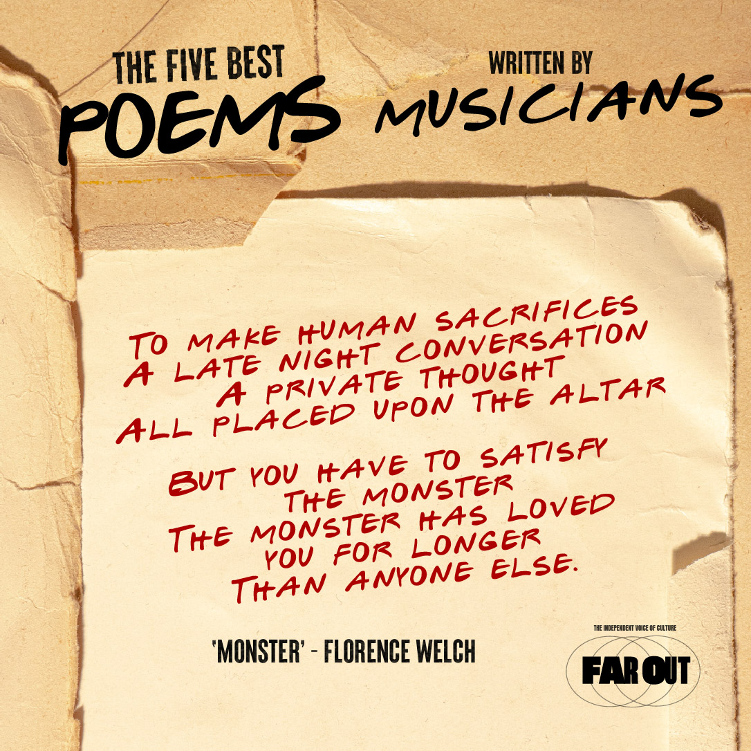 The five most beautiful poems written by musicians