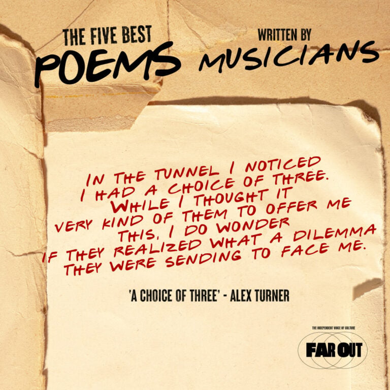 The five most beautiful poems written by musicians