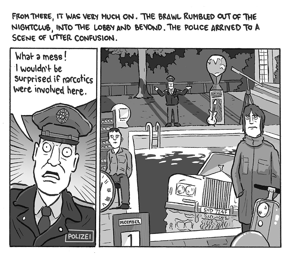 David Squires on the infamous meeting of Oasis and the Italian mafia