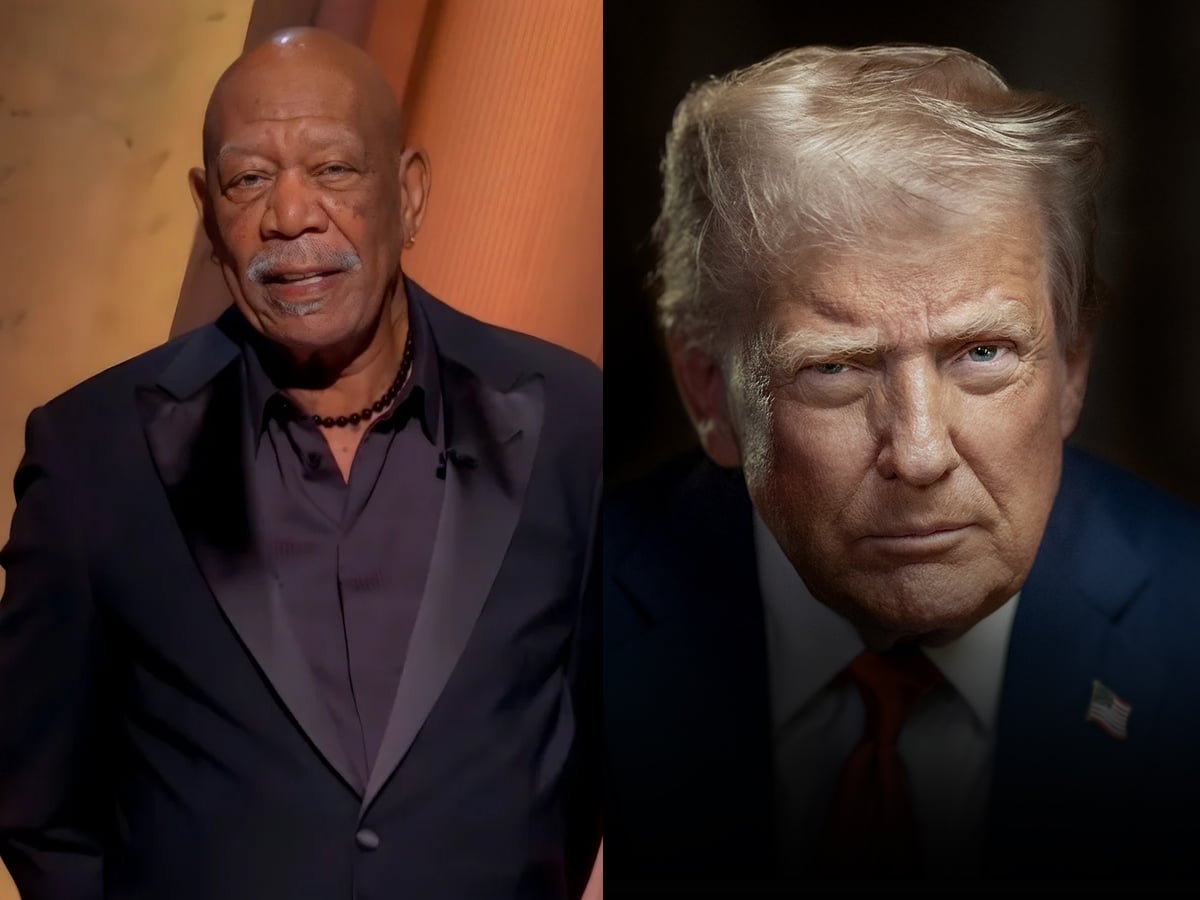Morgan Freeman launches attack on "convicted felon" Donald Trump