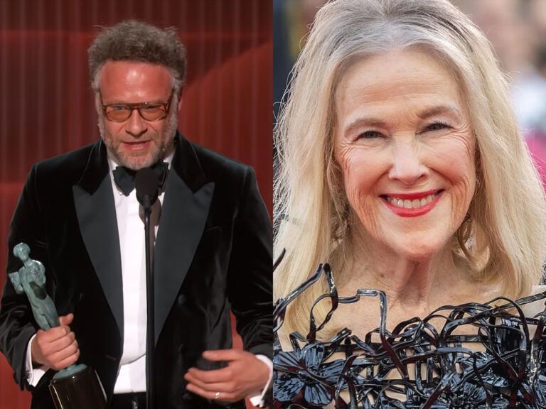 Seth Rogen pays tribute to Catherine O'Hara at Actor Awards